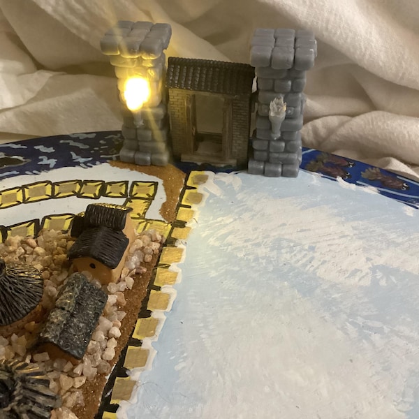 Column With Torch, LED Fantasy Miniatures, Light Effect, Dnd, TTRPG ...