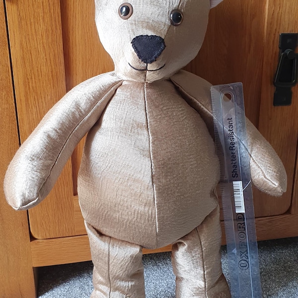 Memory Bear Patterns Video Tutorial Easy Pattern PDF Pattern Sewing Bear Pattern Simple Bear ...