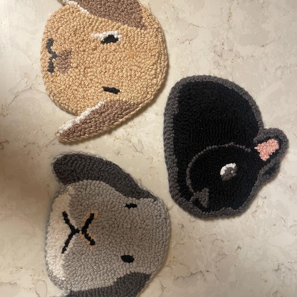 Custom Pet Coaster, Custom Animal Gift, Dog Coaster, Cat Coaster ...