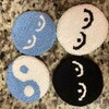 Set of 2 Blue Car Coasters,cute Car Accessories,customisable Car Decor ...