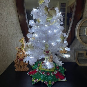 Christmas Tree Skirt 42 Inch Diameter Slim Grinch Who Stole - Etsy