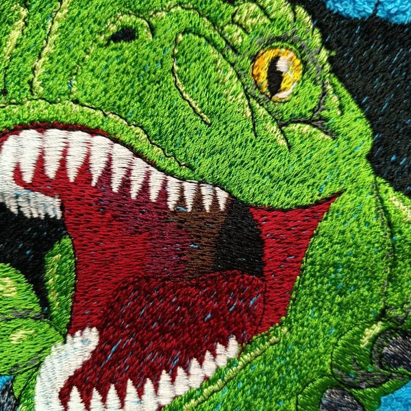 T-rex Machine Embroidery Design - Dinosaur Embroidery Files - 7 Sizes ...