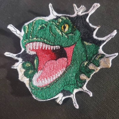 T-rex Machine Embroidery Design Dinosaur Embroidery Files - Etsy