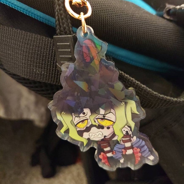 Gyutaro Acrylic Holographic Keychain - Etsy