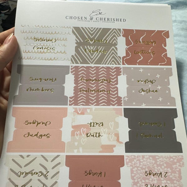 Bible Tabs | Laminated Bible Tabs | Tabs for the Bible | Pretty Bible ...