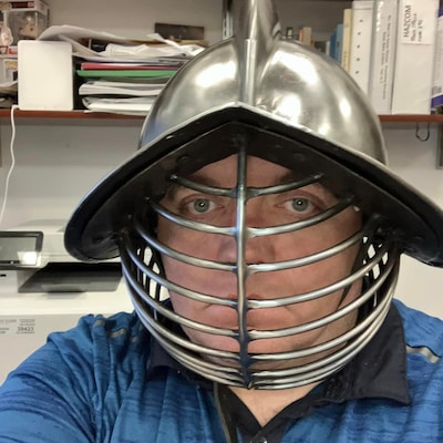 Medieval Beak Face Helmet Armour Steel Head Protection Armor SCA Combat ...