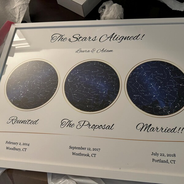 2 3 4 Custom Star Maps by Date and Location, Grandpa GIFT, Personalized ...