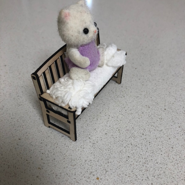 Miniature Doll Park Bench for 1:24 Scale - Etsy