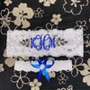 Personalized Wedding Garters Brides Something Blue Garter MONOGRAMMED ...