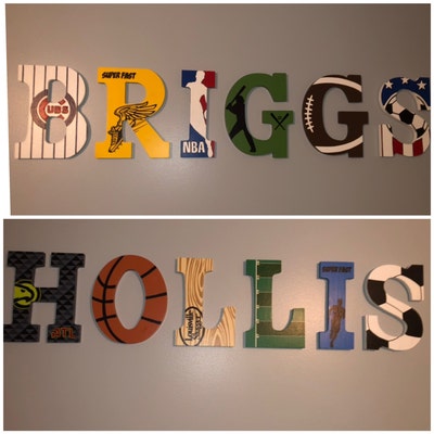 Sports Letters - Etsy
