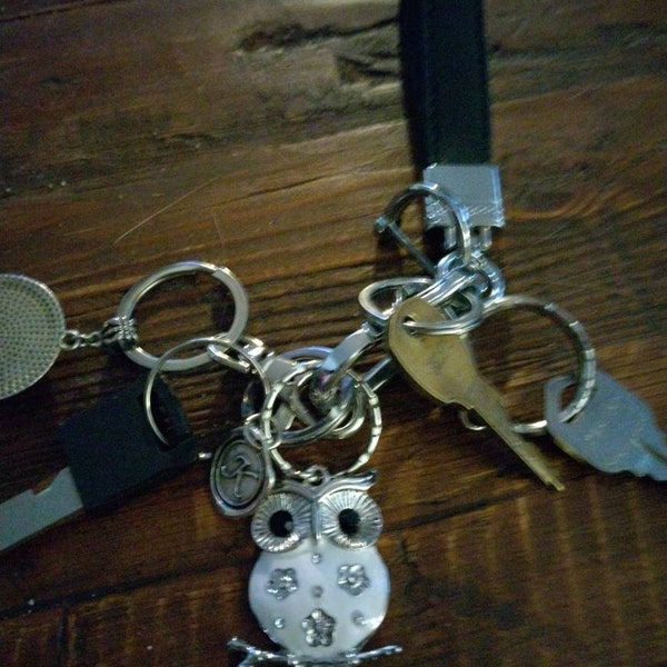 Owl Keychain Personalized Owl Gifts for Women Owl Jewelry Owl Lover ...