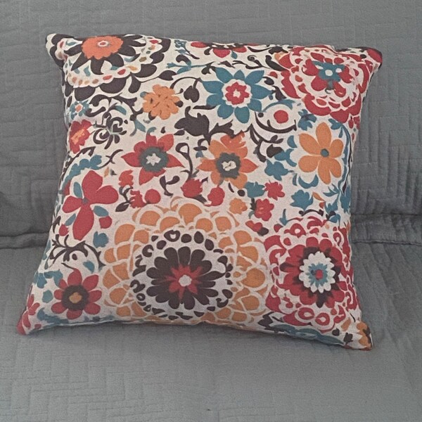 PALETTE PREDATOR | Orange Blue Leopard Print Throw Pillow, Abstract ...