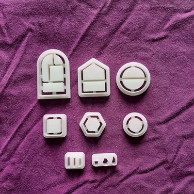 KEOKER Polymer Clay Cutters Mini Clay Cutters for Polymer Clay Earrings ...