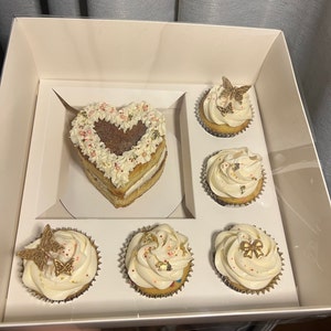 6 Sets Cake Flower Christmas Gift Boxes With Clear Mini Cake - Etsy