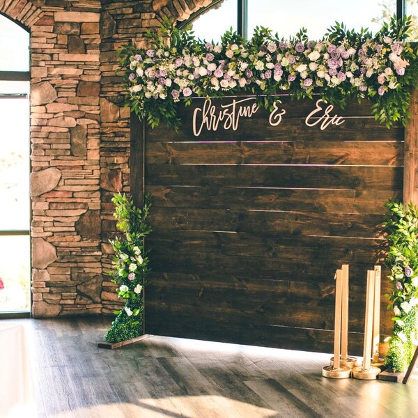 Couples Name Sign, Wedding Backdrop Sign, Custom Wedding Sign ...