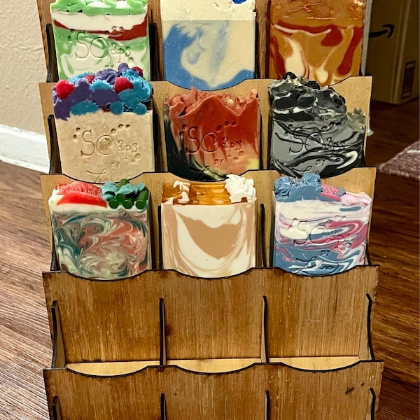 Bath Bomb Display HUGE 2 Foot+ Long Display 5"*5" Pockets for Craft ...