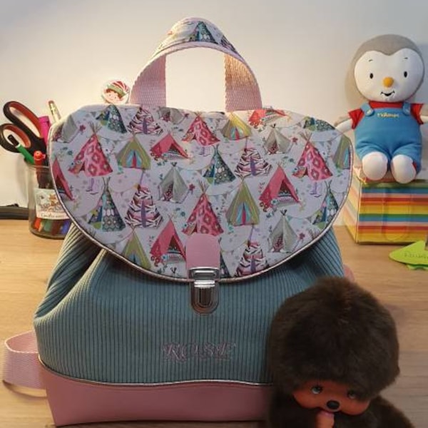 Misha Kids Backpack PDF Sewing Pattern in English With Video Tutorial ...