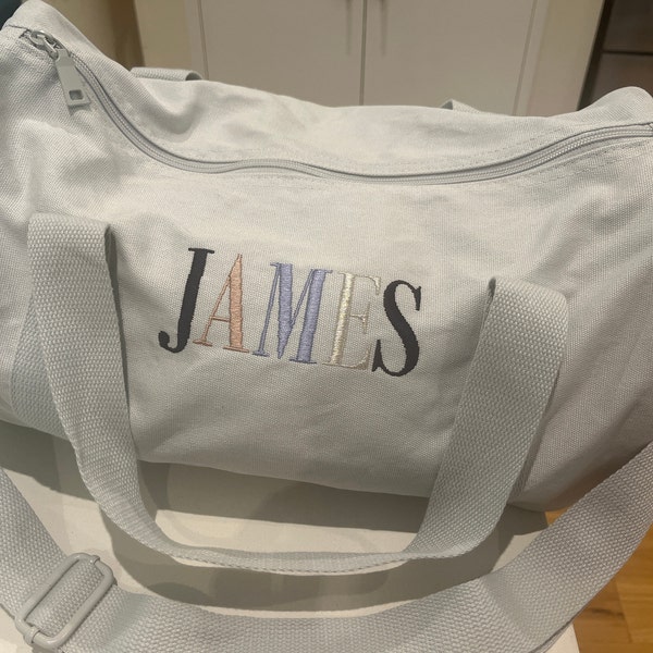 Children Personalised Bag /duffle Bag/monogrammed Weekender Bags/baby ...