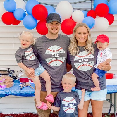 Baseball Family Shirts, Baseball Birthday Family Shirts, Personalized ...
