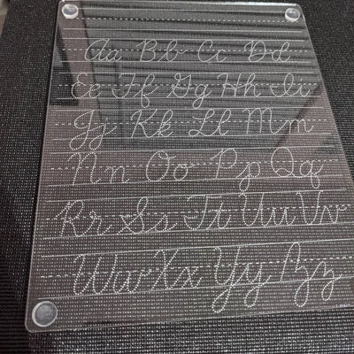 SVG Tracing Cursive Alphabet ABC Dry Erase Letter Tracing Board Kids ...