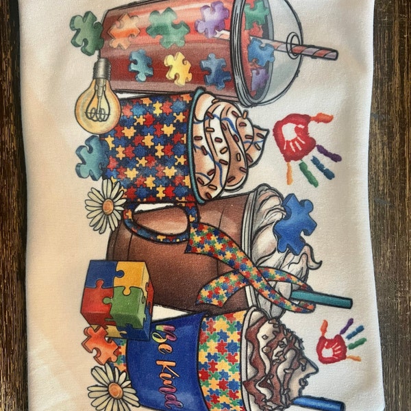 Autism Awareness Day Coffee Cups Png Sublimation Design Download ...