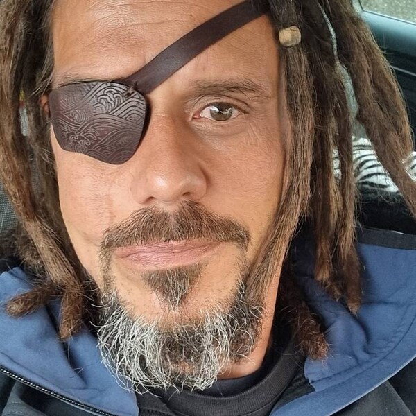 Set of Two Leather Eye Patch, Eye Patch, Man Eye Patch, Woman Eye Patch ...