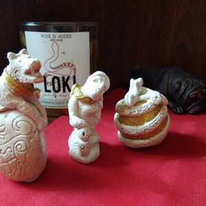 Hel of the Underworld Statue Pocket Sized Hela Norse Gods Idol Totem ...