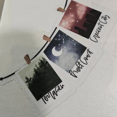 Maasiverse Wanderlust Waterproof Sticker Night Court ACOTAR Crescent ...