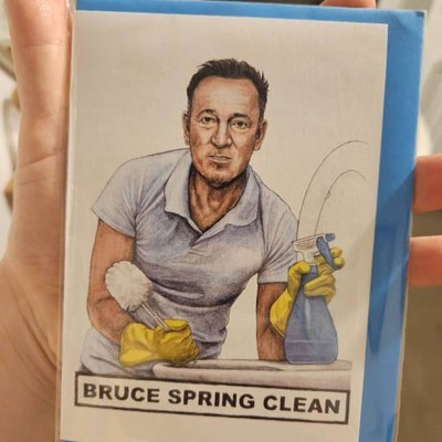 Bruce Spring Clean Funny Birthday Card - Etsy