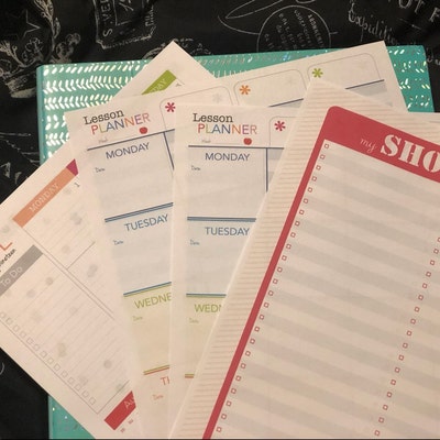 Weekly Planner Half Sheet // Printable Planner Inserts PDF Download ...