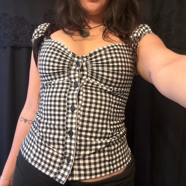 Babydoll Top Sewing Pattern | Coquette Fitted Blouse Sewing Pattern ...
