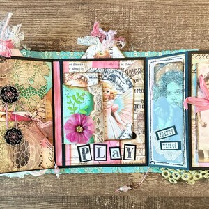 Printable Junk Journal Ephemera Kit, Spring Flowers, Shabby Chic Papers ...