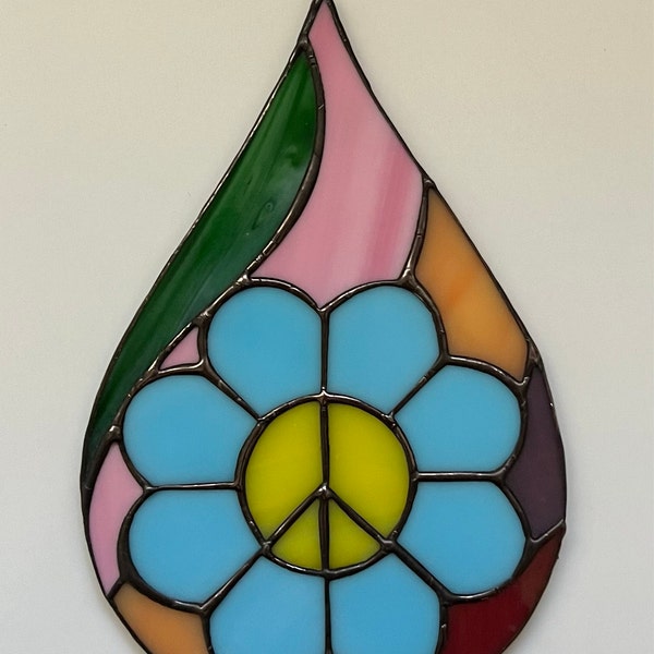 Groovy Teardrop Stained Glass Pattern - Etsy Canada