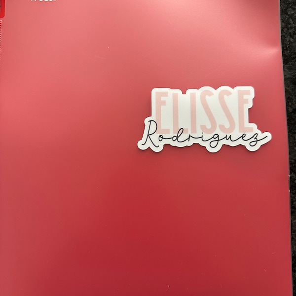 Custom Name Sticker | Personalized First and Last Name Sticker ...