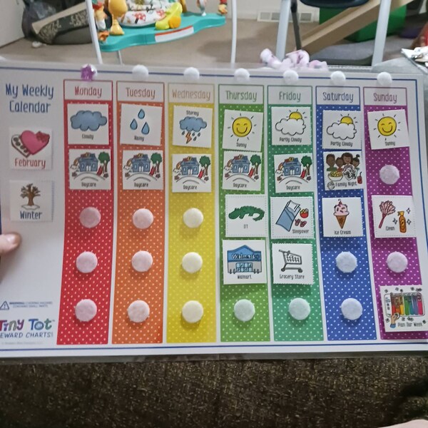 Weekly Visual Calendar (includes 264 Cards) - Etsy