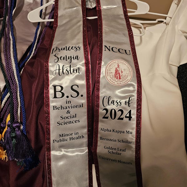 Custom Graduation Stole – Personalized Grad Sash for Men & Women ...