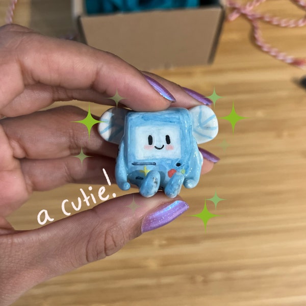 Adventure Time Bmo,bmo Ceramic Trinket,bmo Adventure Time Sclupture ...