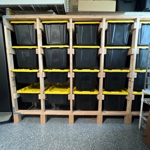 DIY Tote Rack Plans for the Greenmade 27-gallon Bins Sold by - Etsy