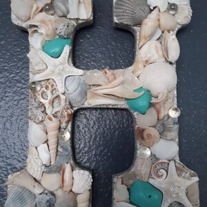Shell Letters-beach Decor-custom Monograms-shell Name-coastal - Etsy