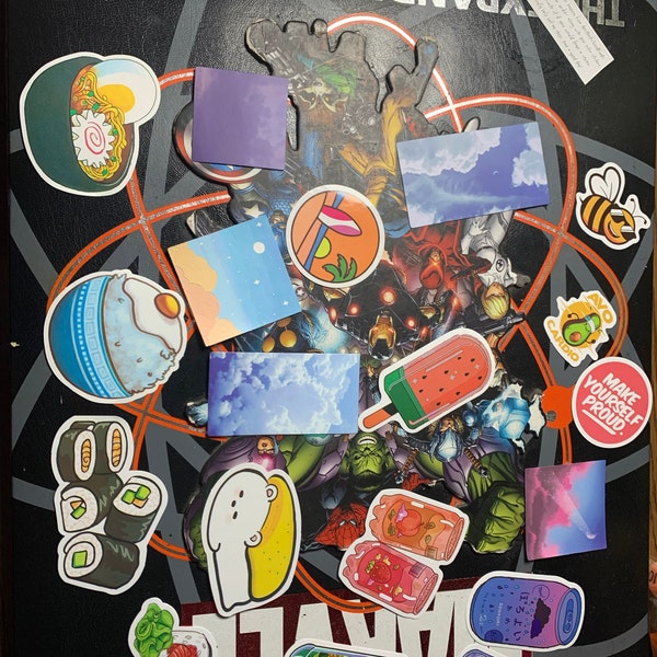 Painting Scenery Stickers Nature Cloud Sky & Star || Collage Journal ...