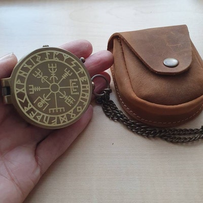 Personalized Brass Compass Birthday Gift for Husband, Wedding Gift ...