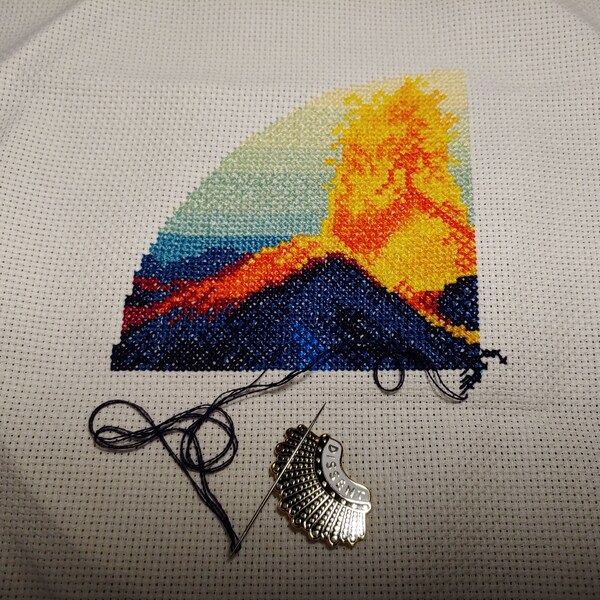 Hawaii Volcanoes National Park Cross Stitch Pattern, Nature Wild ...