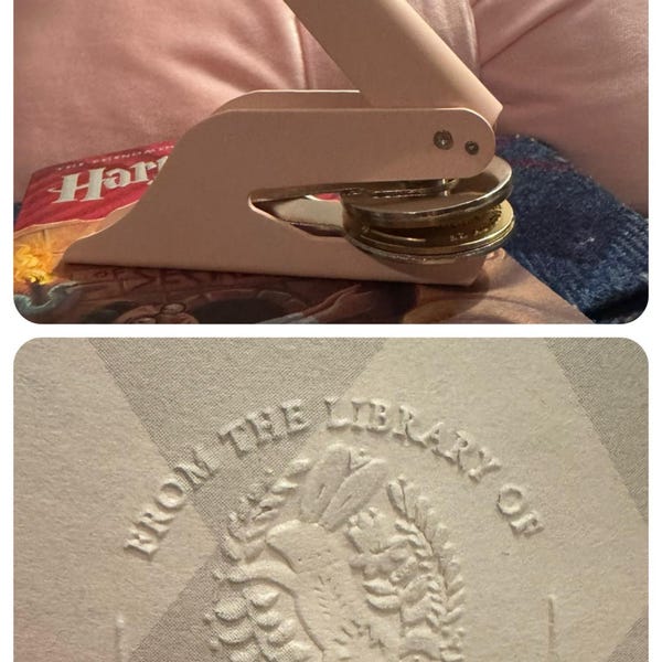 Custom Book Embosser, Personalized Embosser Stamp, Book Embosser, Scrap ...