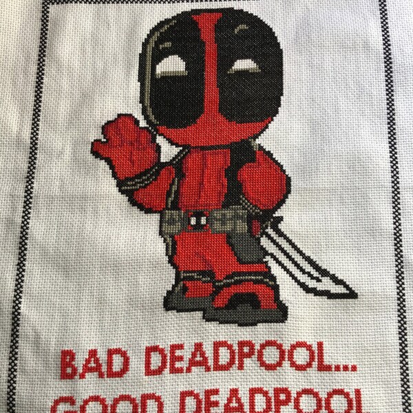 Deadpool Cross Stitch Pattern Deadpool Crossstitch Marvel Cross Stitch ...