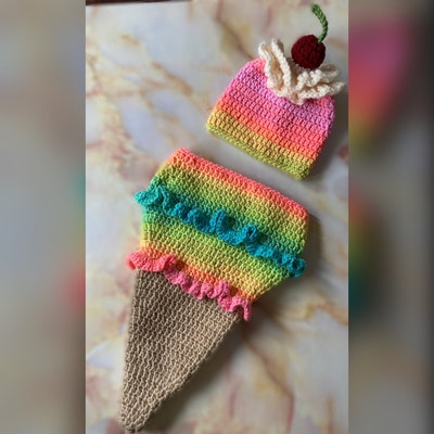 PATTERN: Ice Cream Cone Cocoon - Etsy