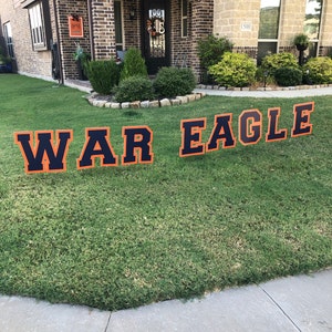 GO TIGERS Yard Letters Clemson Tigers Football Yard Card - Etsy