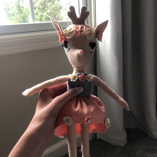 Cow Toy Pattern Download/cow Fawn Pattern Pdf/felt Stuffed Cow Tutorial ...