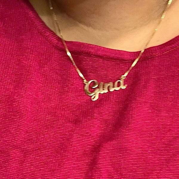 Name Necklace Personalized Gold Layla Style - Etsy