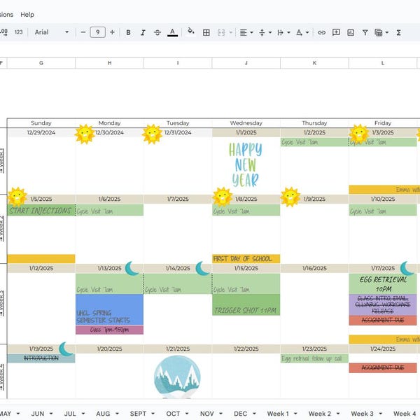 Social Media Content Calendar, Social Media Monthly Content Planner ...