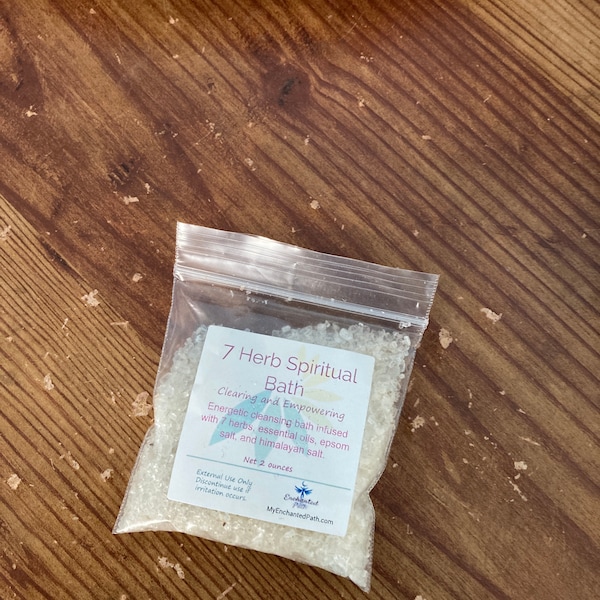 Uncrossing and Hexbreaking Ritual, 7 Herb Salt Bath - Etsy